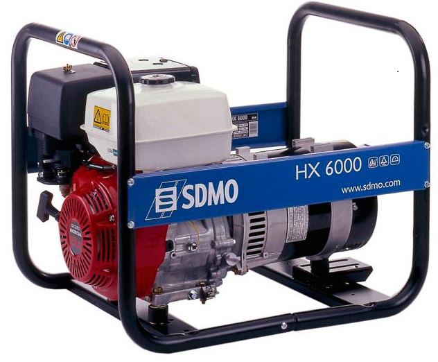 Генератор бензиновый SDMO HX 6000-S (6 кВт) в интернет-магазине 220volt ...