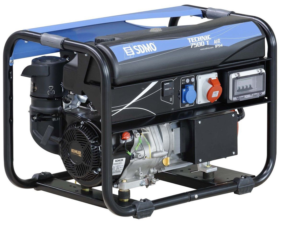 Генератор бензиновый SDMO Technic 7500 T (6,5 кВт) в интернет-магазине 220volt в Киеве:цена ...