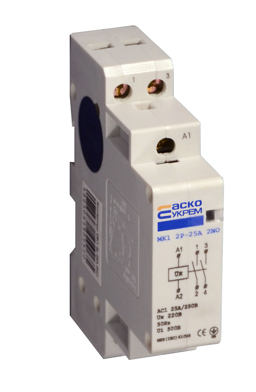 Модульный пускатель Аско MK1 2p 25A 2NO в интернет-магазине 220volt в Киеве:цена, отзывы | 144159